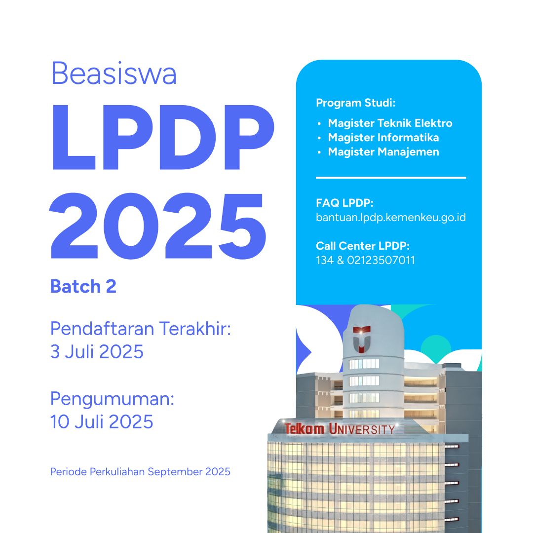 SMB Telkom University - Beasiswa LPDP Pascasarjana 2024